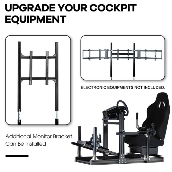 Anman Aluminum F1 Racing Simulator CockpitFit Logitech G29 Thrustmaster ...