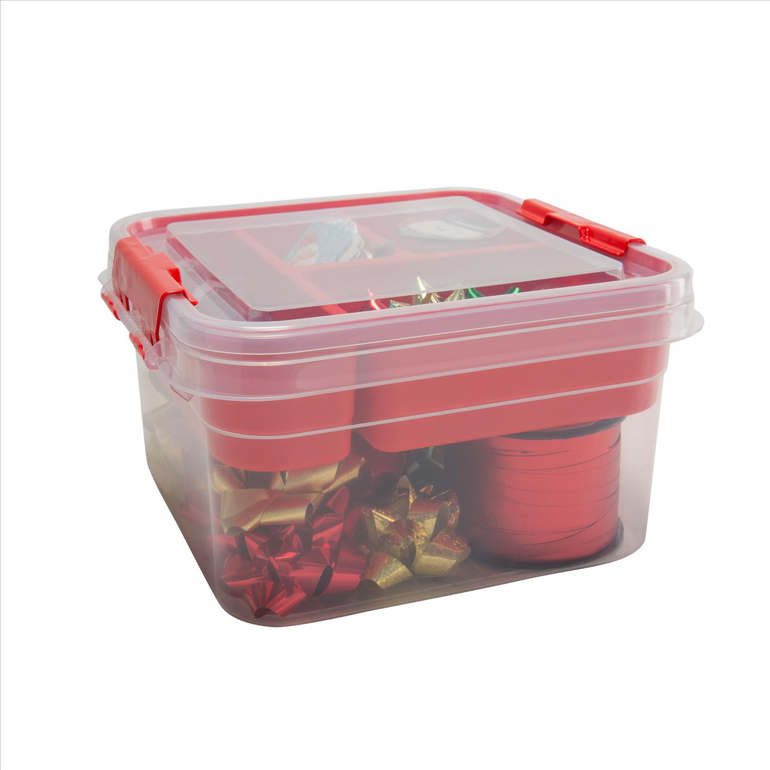 Simplify 5 Compartment Gift Supply Storage Plastic Box & Reviews | Wayfair