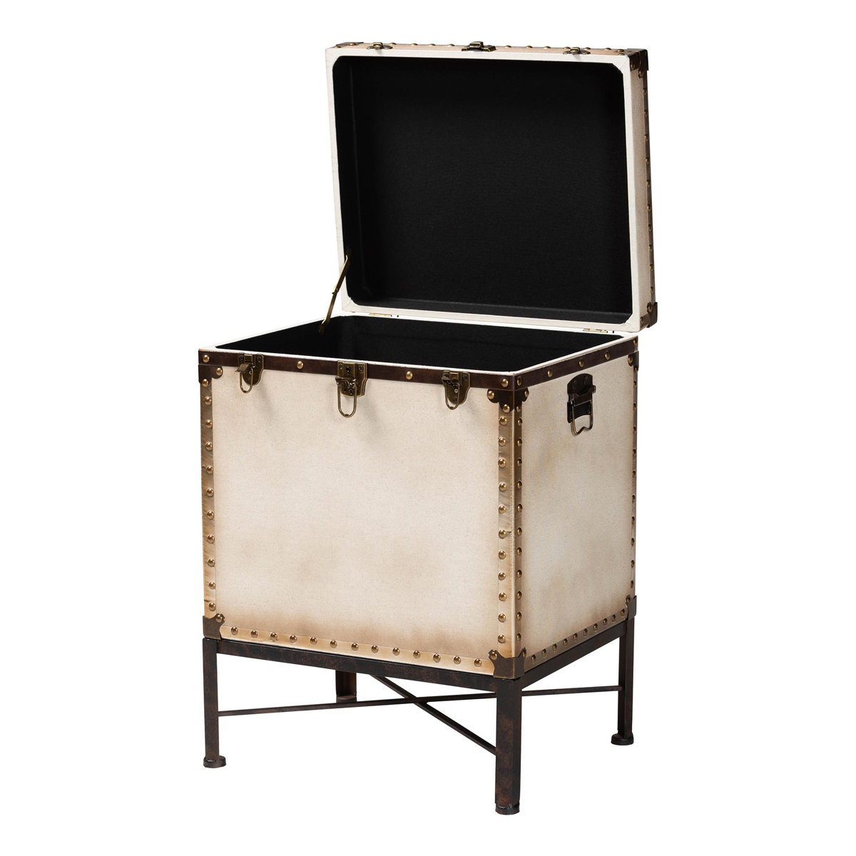 Williston Forge Jiahao Baxton Studio Calidore Vintage Silver Metal 2 ...