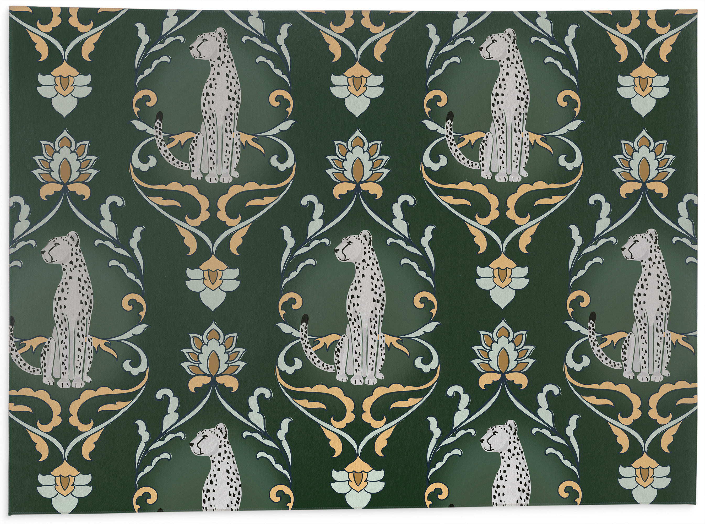 KAVKA DESIGNS Snow Cats Office Mat by Kavka Designs | Perigold