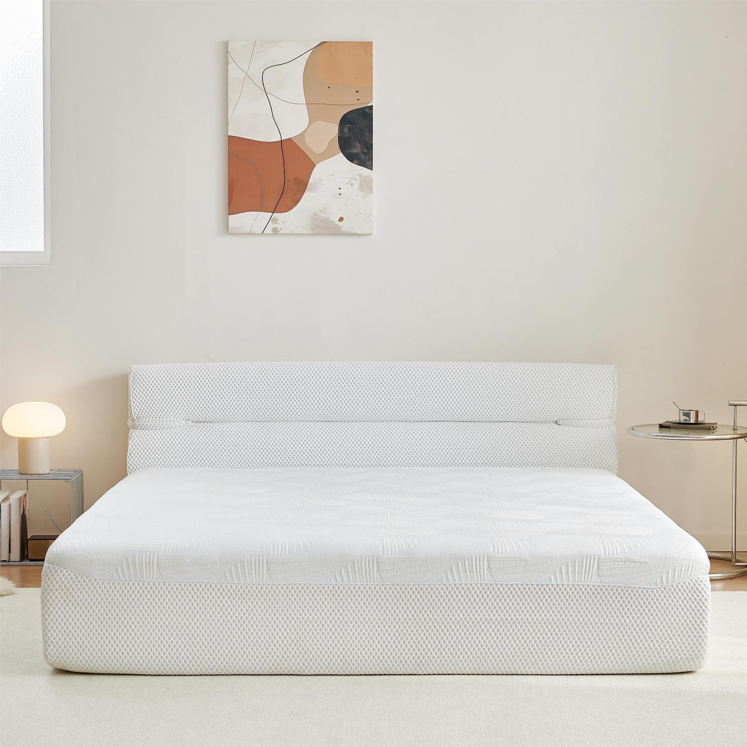Hokku Designs Compressed Integrated King Bed with Frame and Cooling ...