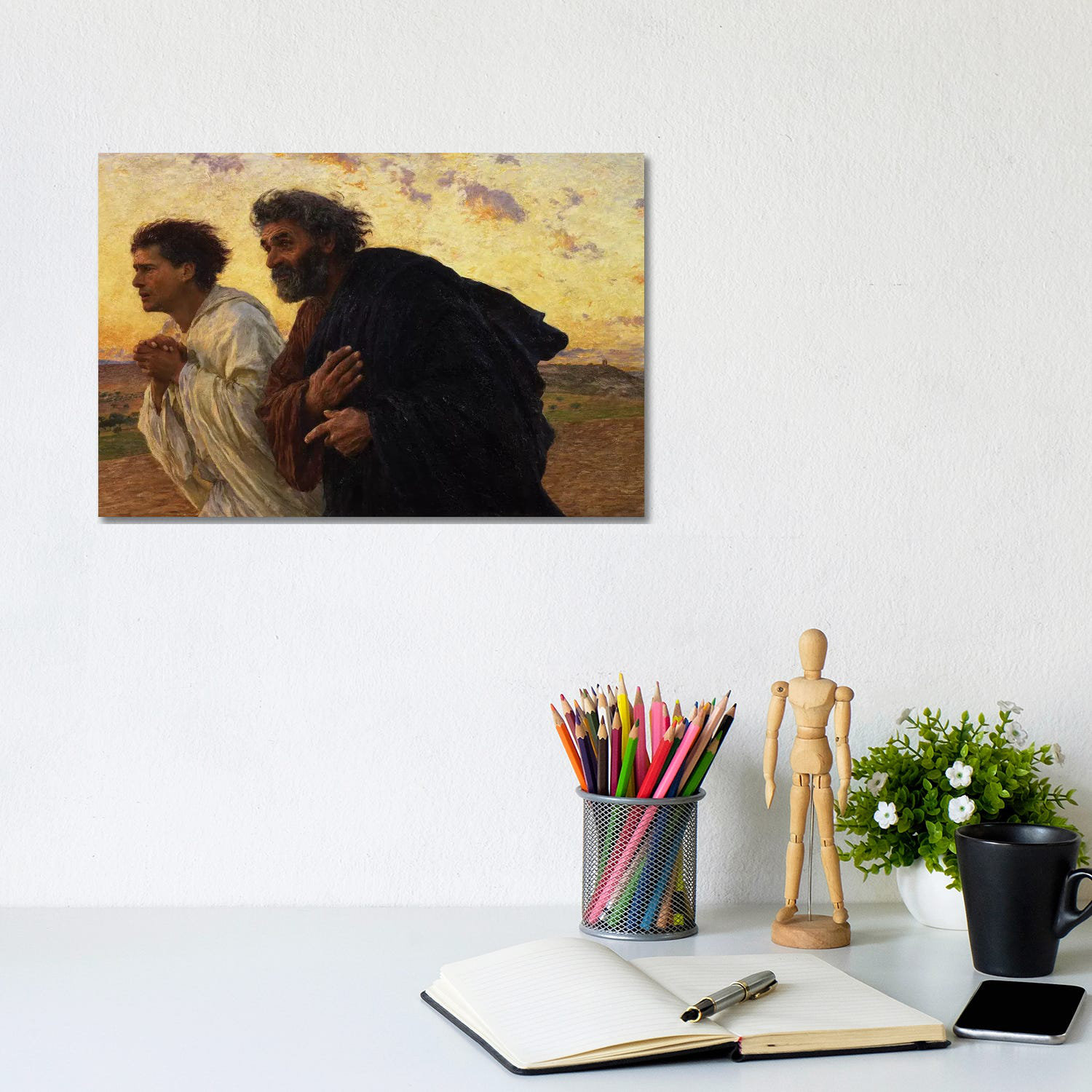 Fleur De Lis Living The Disciples Peter and John Running to the ...