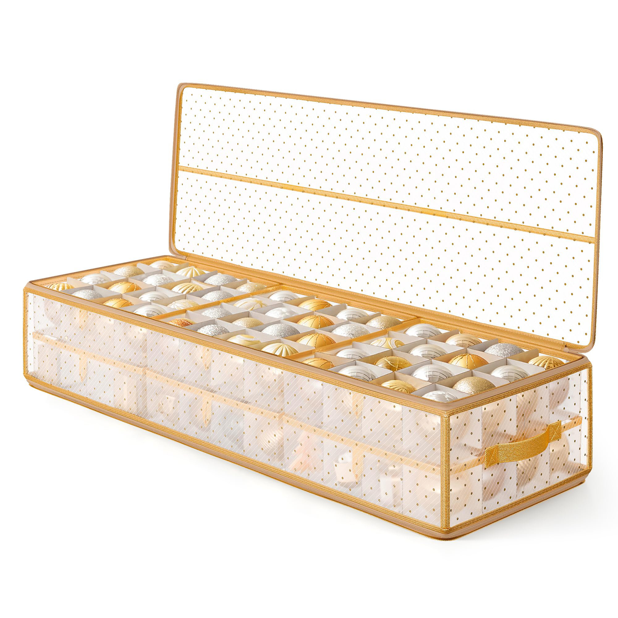 Latitude Run® 96 3" Slots Side Handle Under Bed Organizer With Divider ...