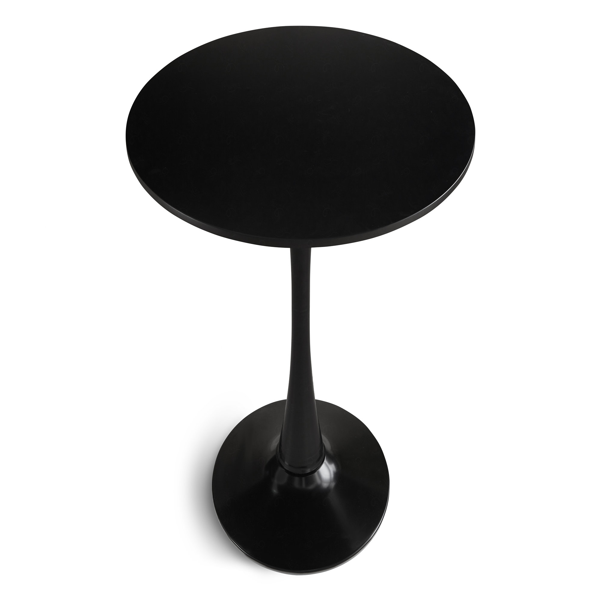 George Oliver Round Dining Table Small Black Kitchen Table 31.5" in ...