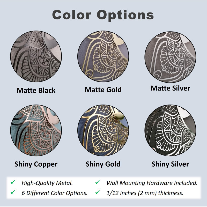 Bungalow Rose Mashallah Metal Islamic Wall Art & Decor, Arabic ...