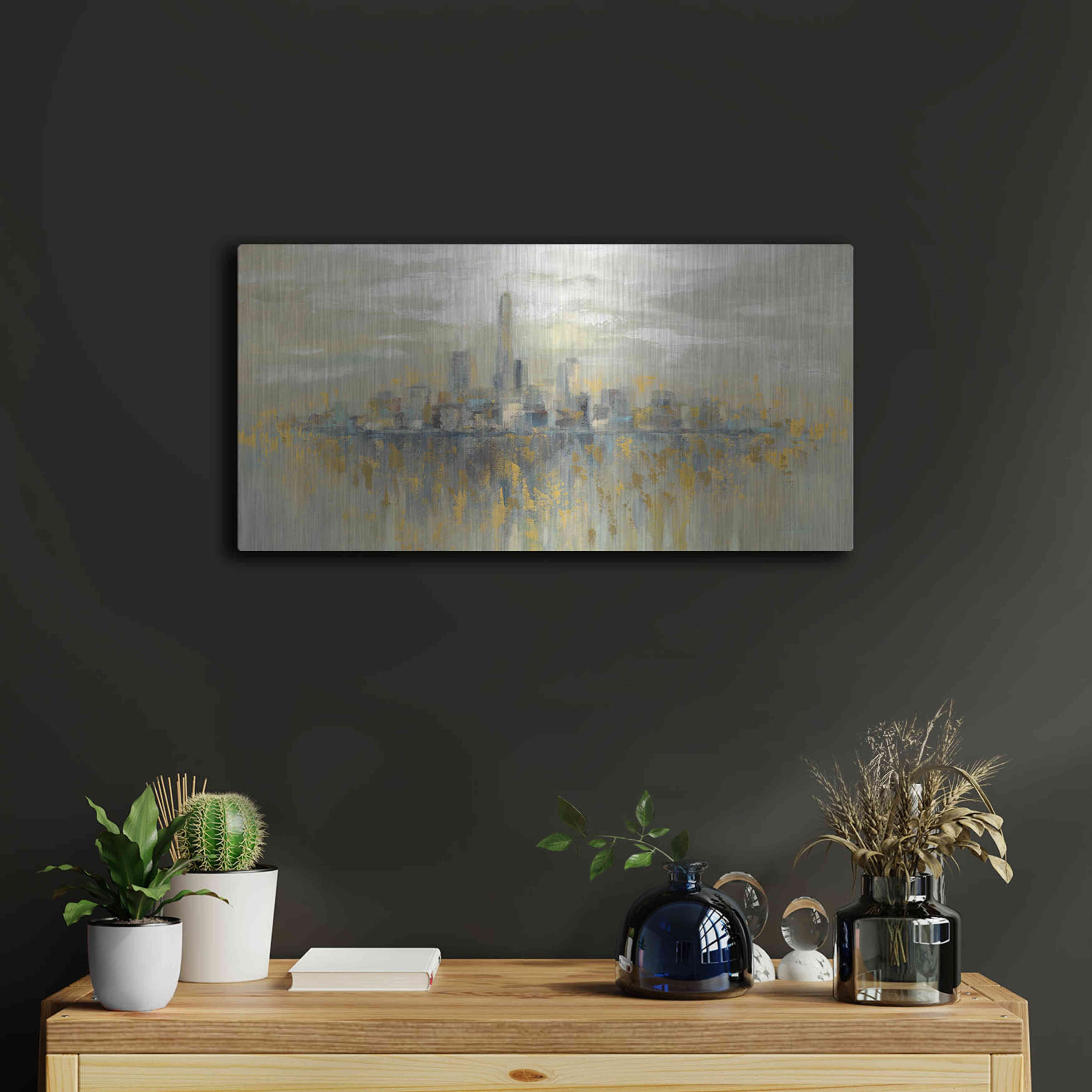 Winston Porter 'Manhattan Fog' by Silvia Vassileva, Metal Wall Art, MTL-1378 | Wayfair