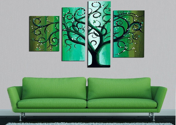 DesignArt 4 - Pieces Modern & Contemporary Painting Print on Canvas ...
