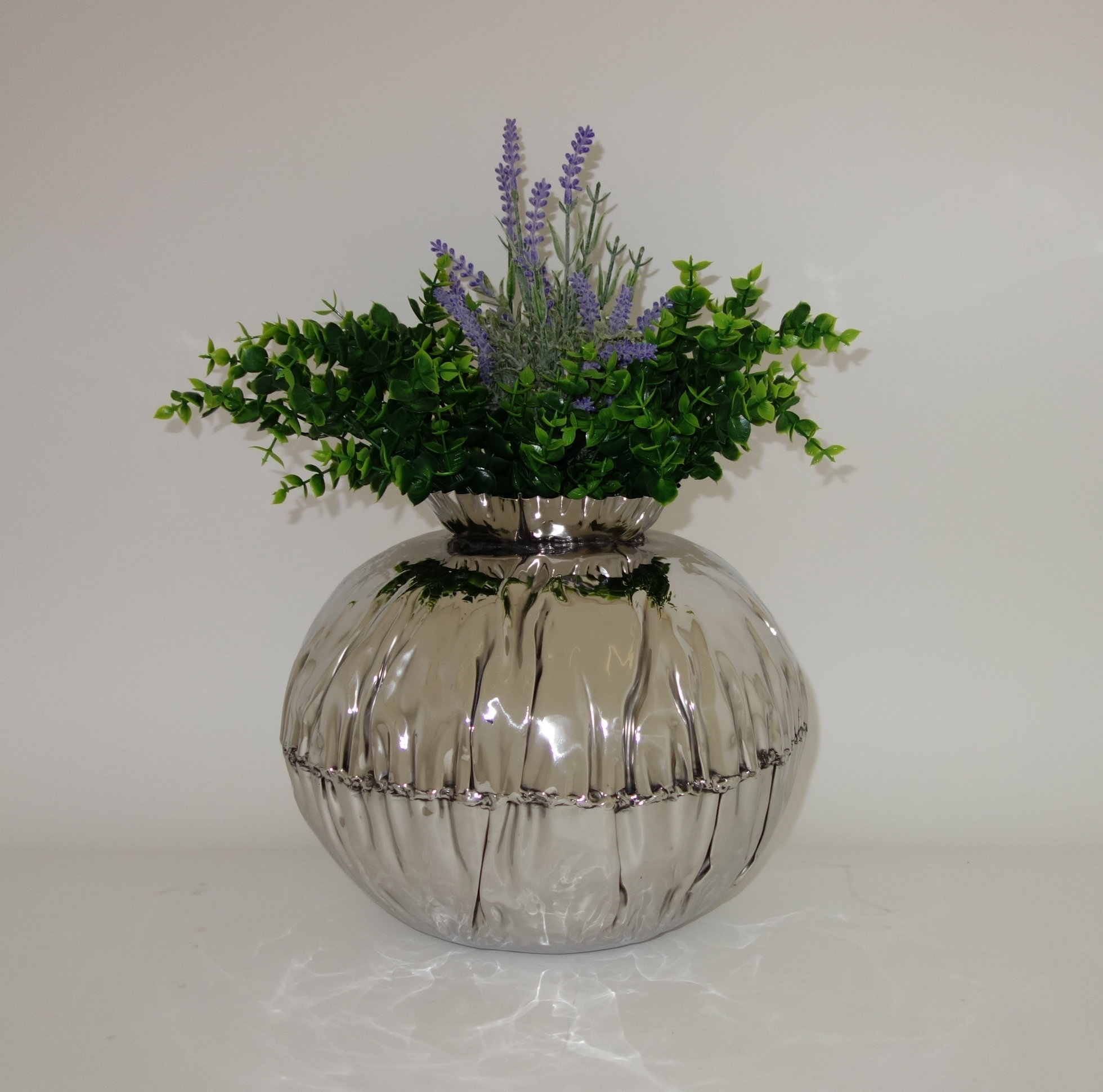 House of Hampton® Tildenville Silver 10.5" Stainless Steel Table Vase ...