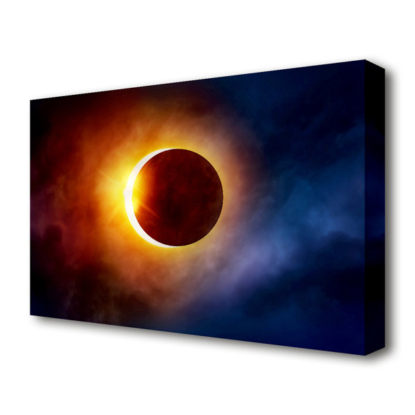 East Urban Home Total Eclipse Universe - Wrapped Canvas Art Prints ...
