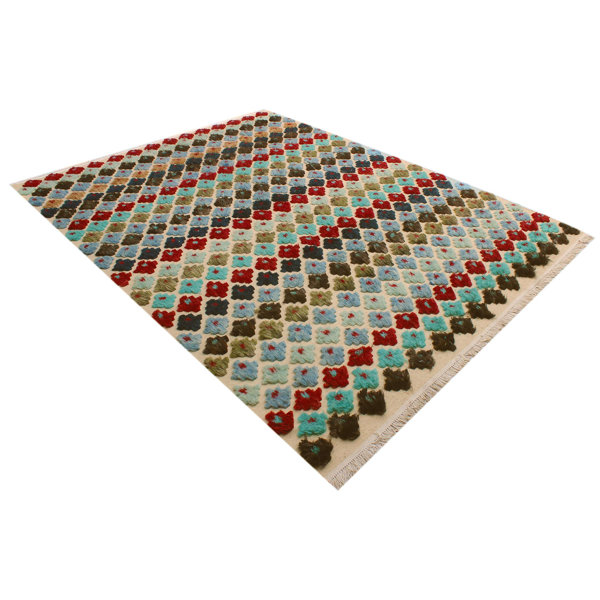 Arshs Fine Rugs Arya Moroccan Wool Geometric Area Rug | Perigold