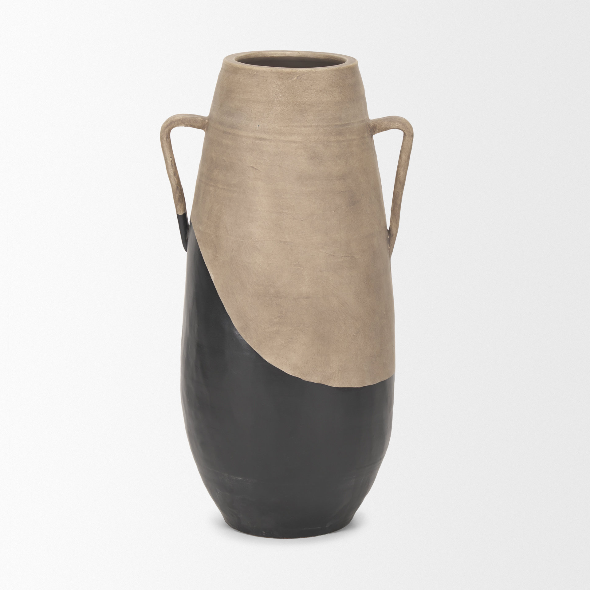 Mercana Tully Matte Brown W/ Brown Speckle Floor Vase - Wayfair Canada