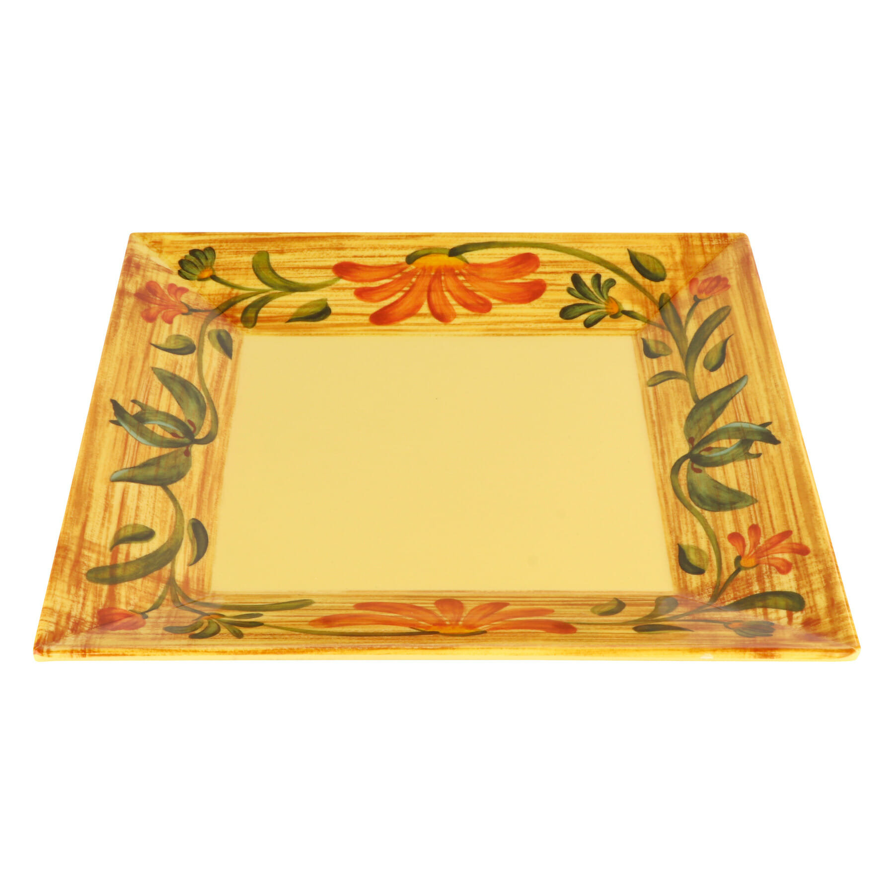 G.E.T. GET ML-90-VN Melamine Square Dinner Plate, 12", Venetian | Wayfair