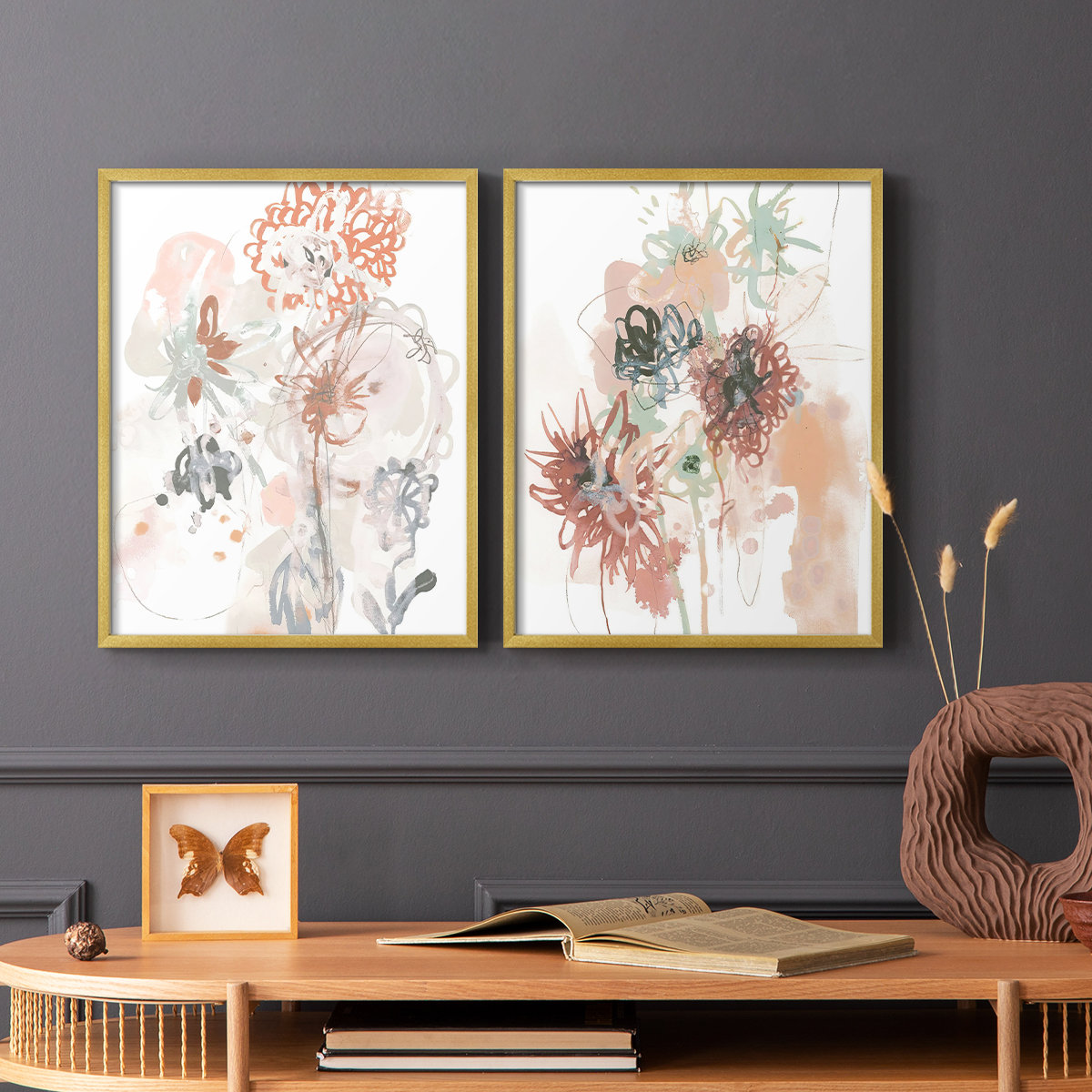 Winston Porter Petal Drift III-Premium Framed Print -Ready to Hang - No ...