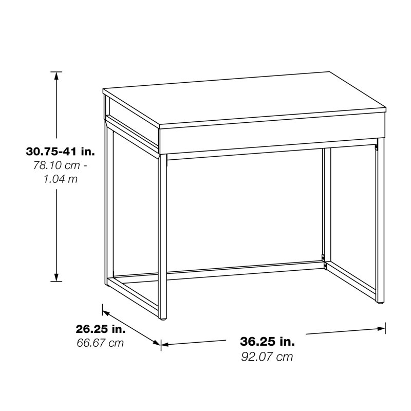 17 Stories 36" Sit/Stand Writing Desk | Wayfair