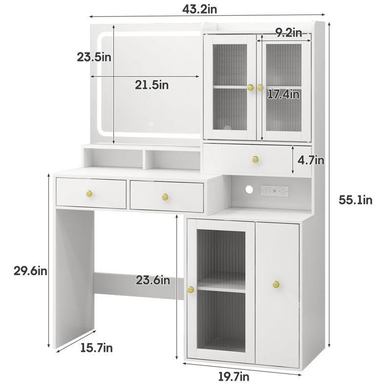 Ivy Bronx Maziah Vanity & Reviews | Wayfair