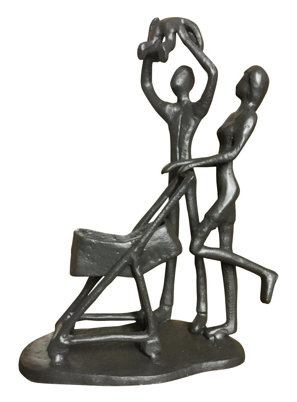 Metro Lane Family of 3 baby & pram figurine | Wayfair.co.uk