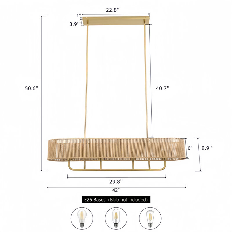 Bay Isle Home™ Bayler 4 - Light Pendant & Reviews | Wayfair