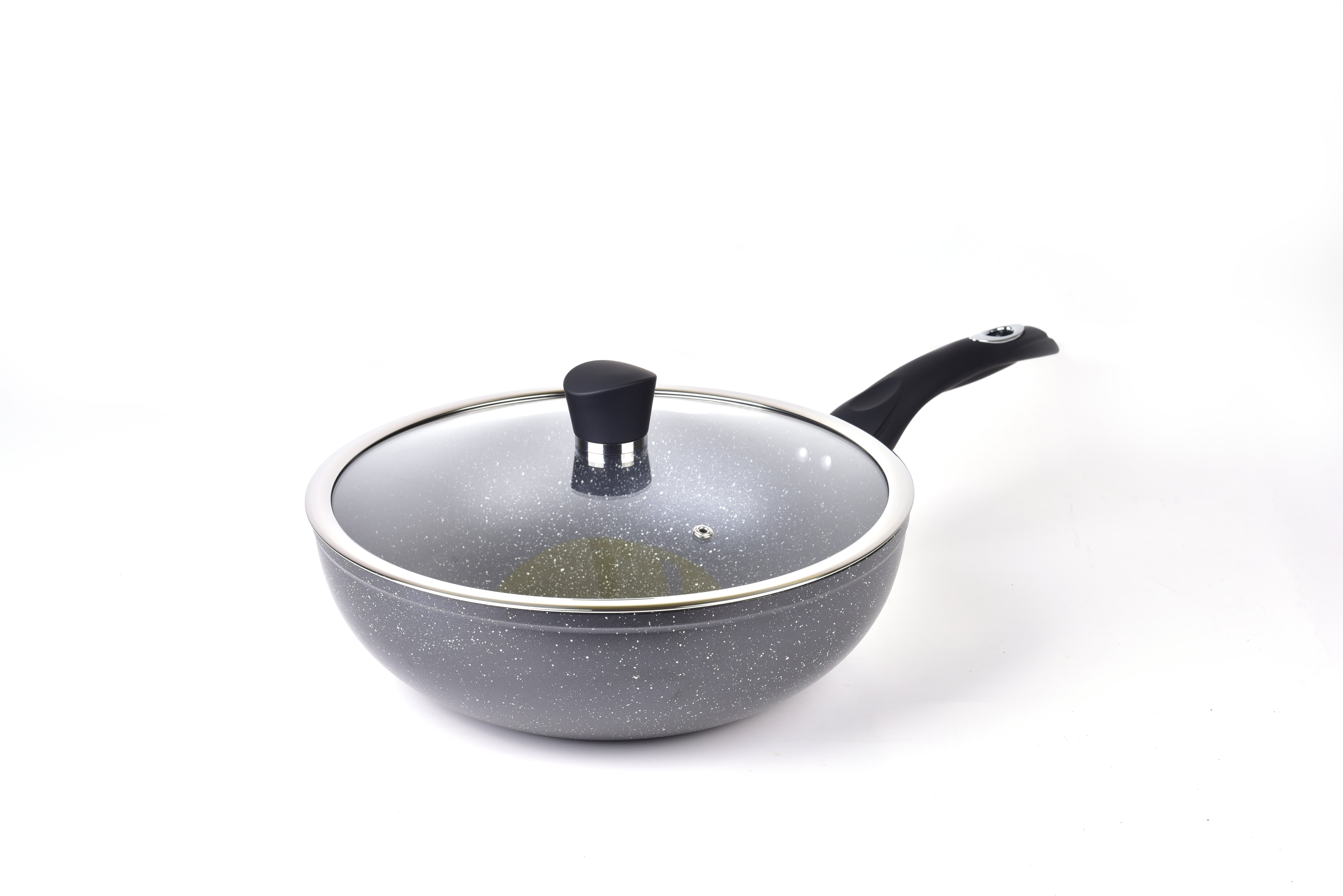 AMBE 12'''' Non-Stick Aluminum Wok with Lid & Reviews - Wayfair Canada