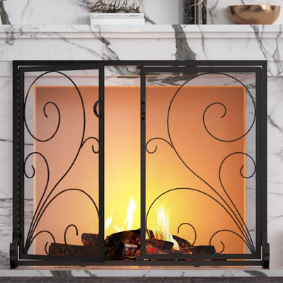 solid fireplace screens