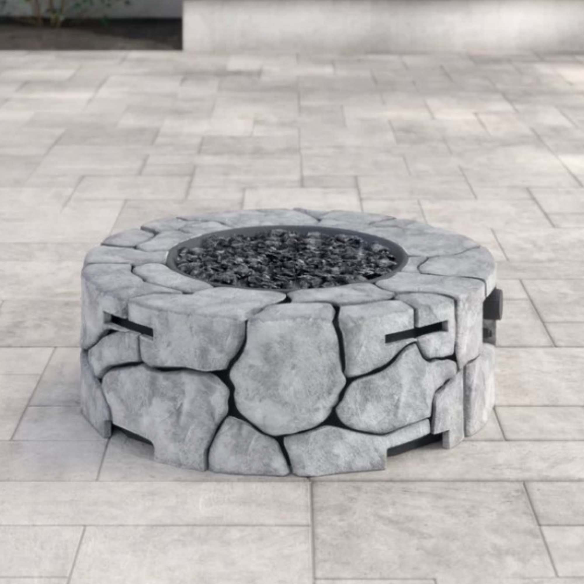 Latitude Run® 9''H X 28''W Fibre Reinforced Concrete Outdoor Fire Pit ...