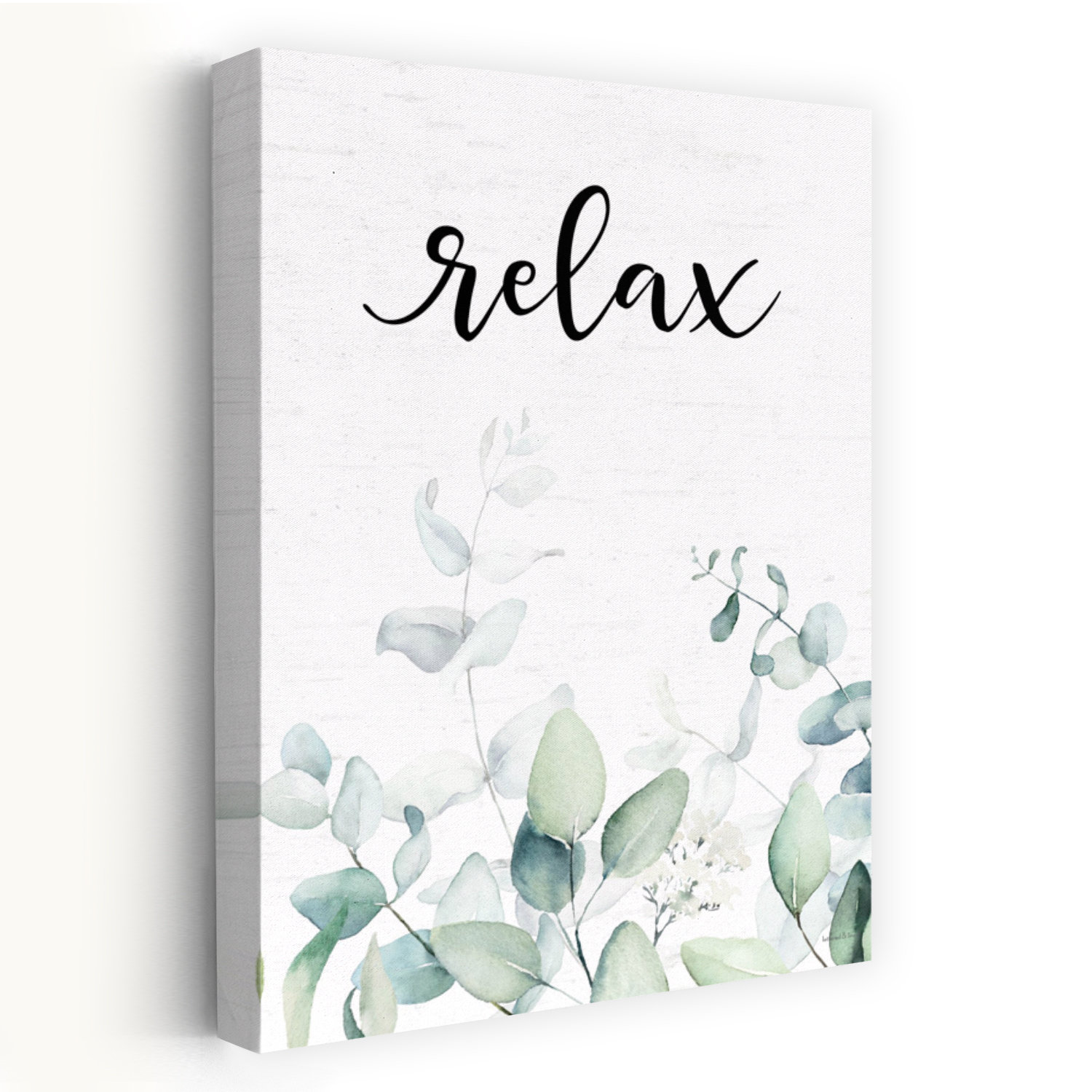 Ophelia & Co. Relax Leaves Abstract Contemporary Art | Wayfair