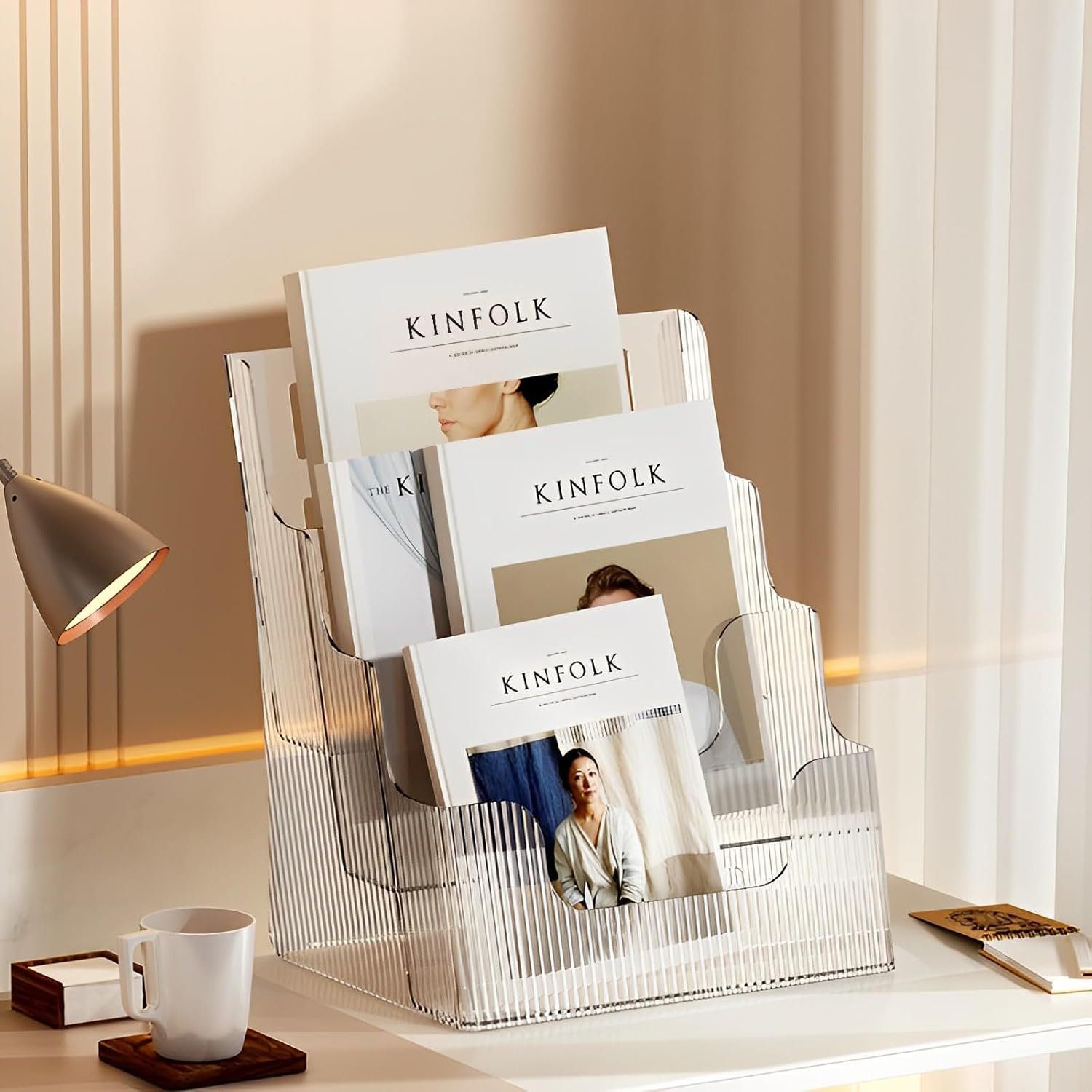 Rebrilliant 2 Pack Brochure Display Stand Or Wall Mount 8.5 X 11 Inch 3 ...