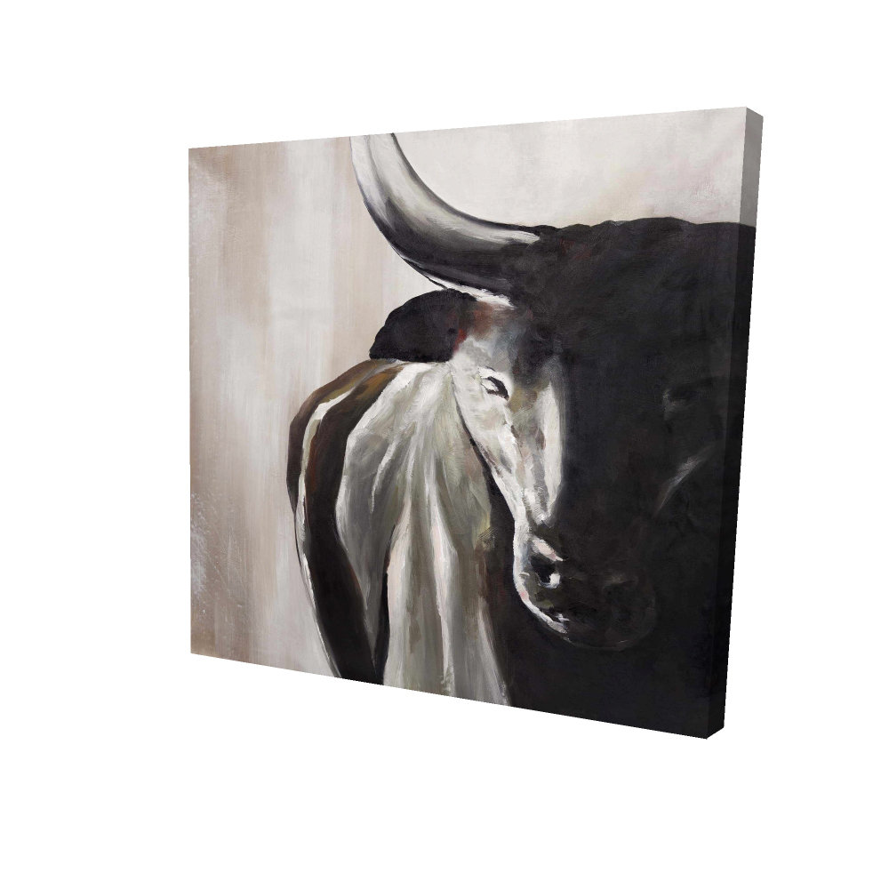 Begin Edition International Inc. Bull Head Front View On Canvas by ...