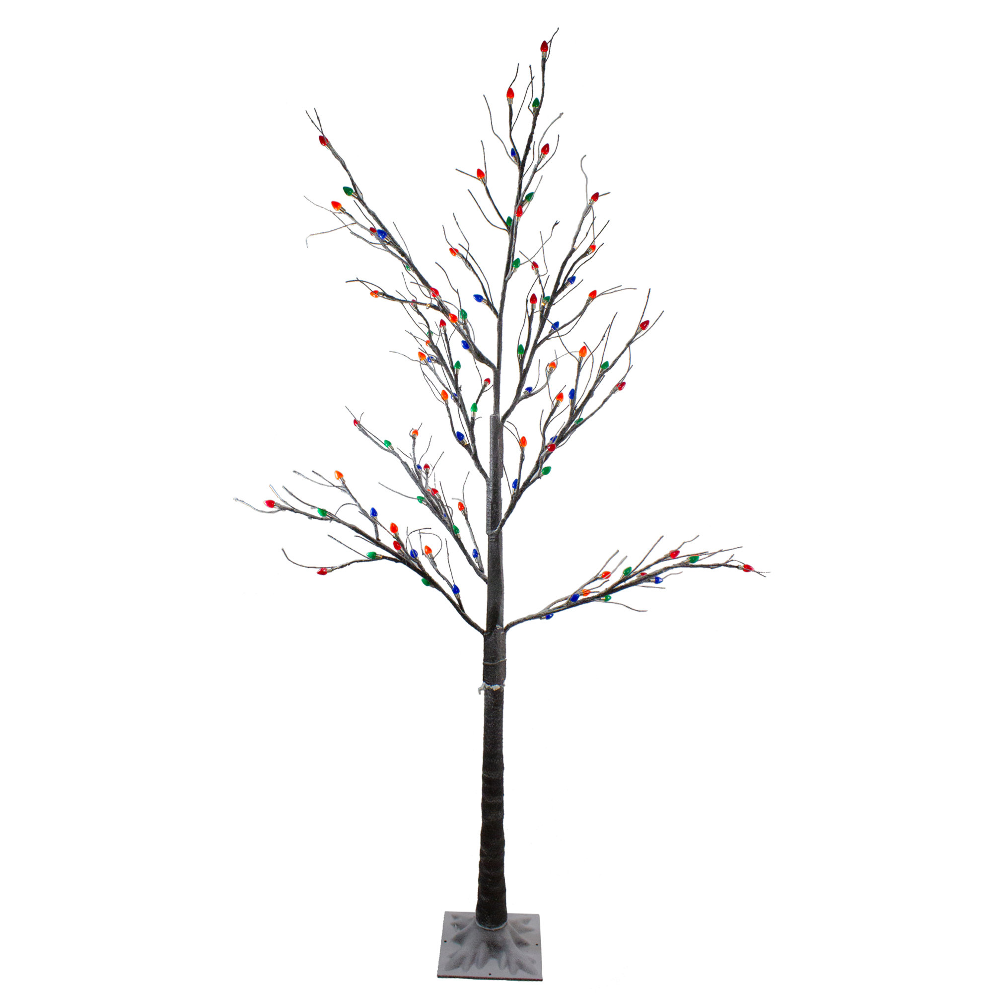 Northlight Seasonal 6' Pre-Lit LED Brown Artificial Christmas Tree ...