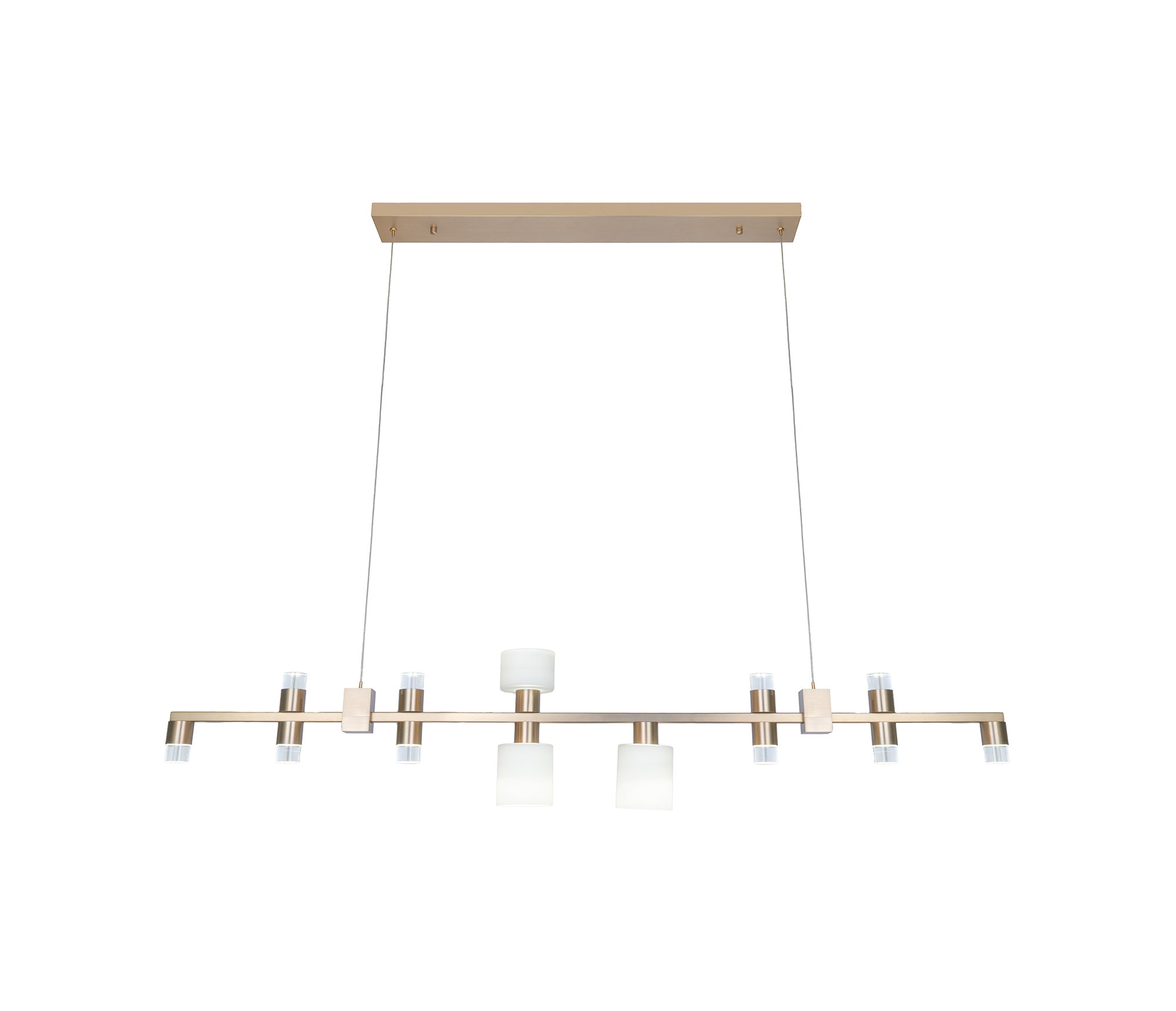 Hokku Designs 13-Light Brass LED Chandelier With Glass Shades | Wayfair
