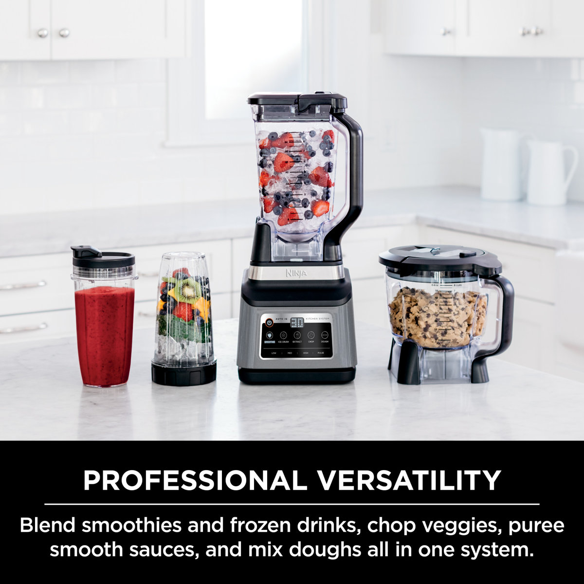 Ninja Professional Plus Kitchen System with Auto-iQ and 5 Functions ...