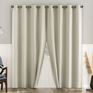 Hokku Designs Gheorghi Magnetic Closure Room Darkening Grommet Curtain ...