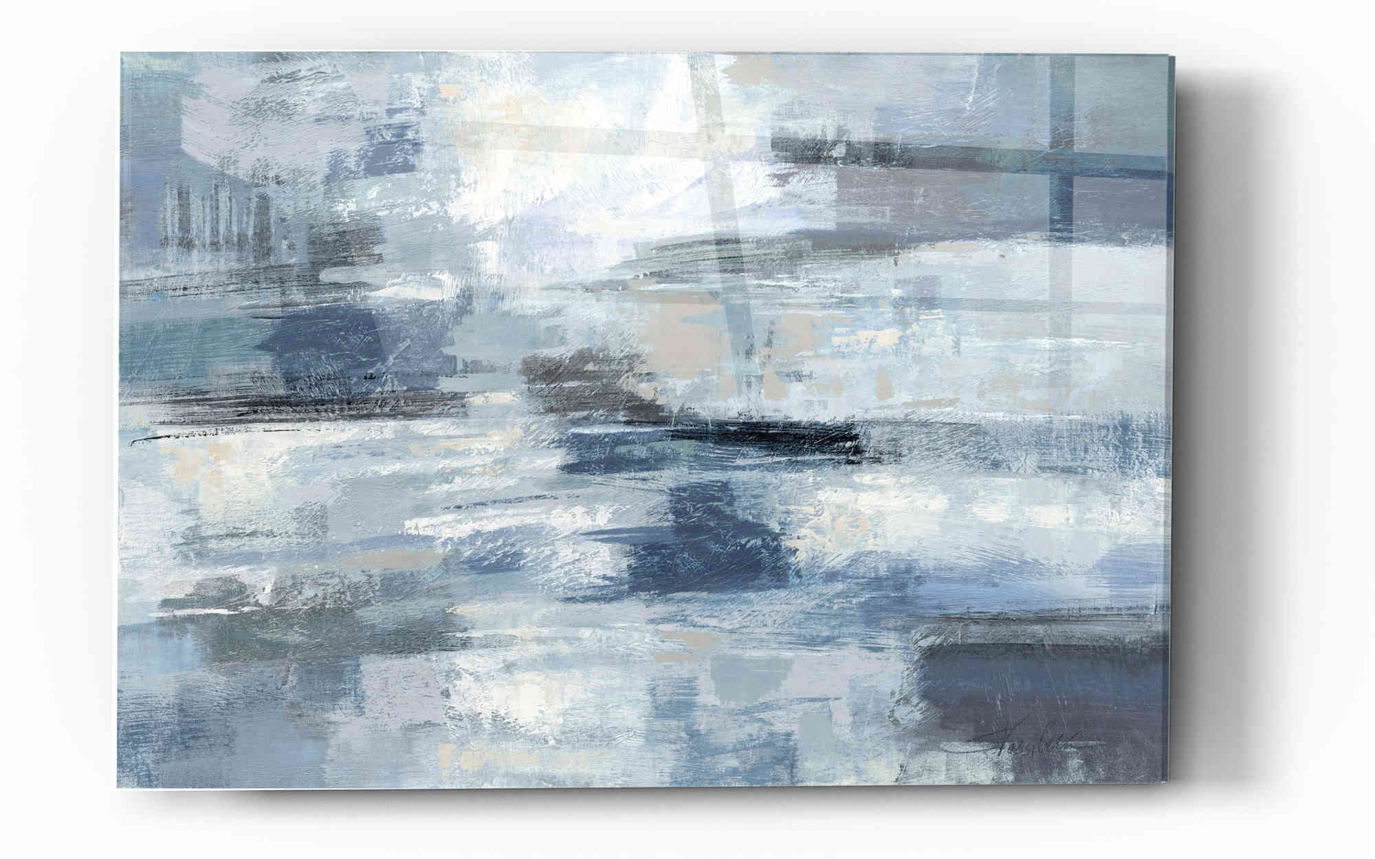 Wrought Studio Clear Water Indigo and Gray by Silvia Vassileva ...