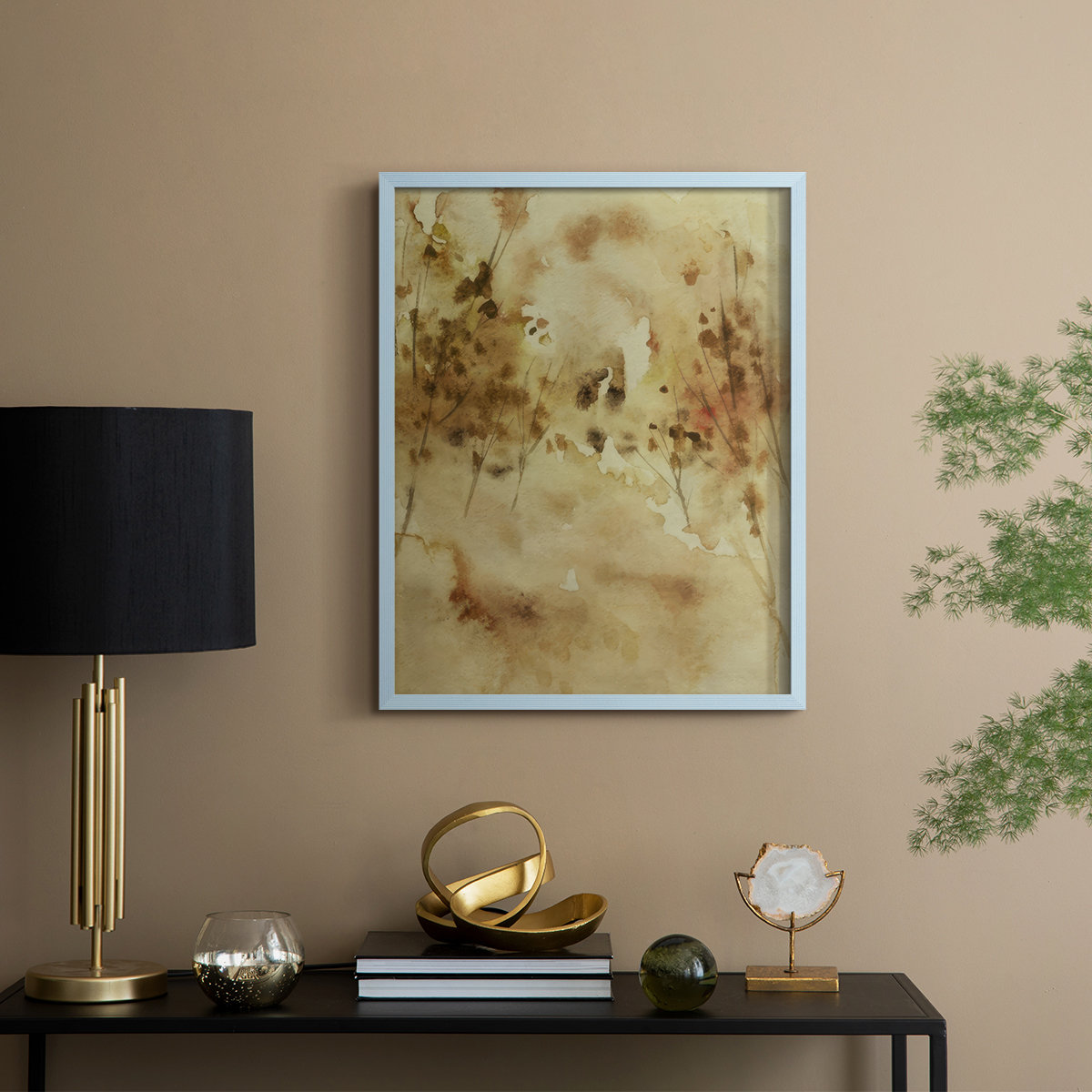 Brayden Studio® Yellow Memory I Framed Print - Solid Wood | Wayfair