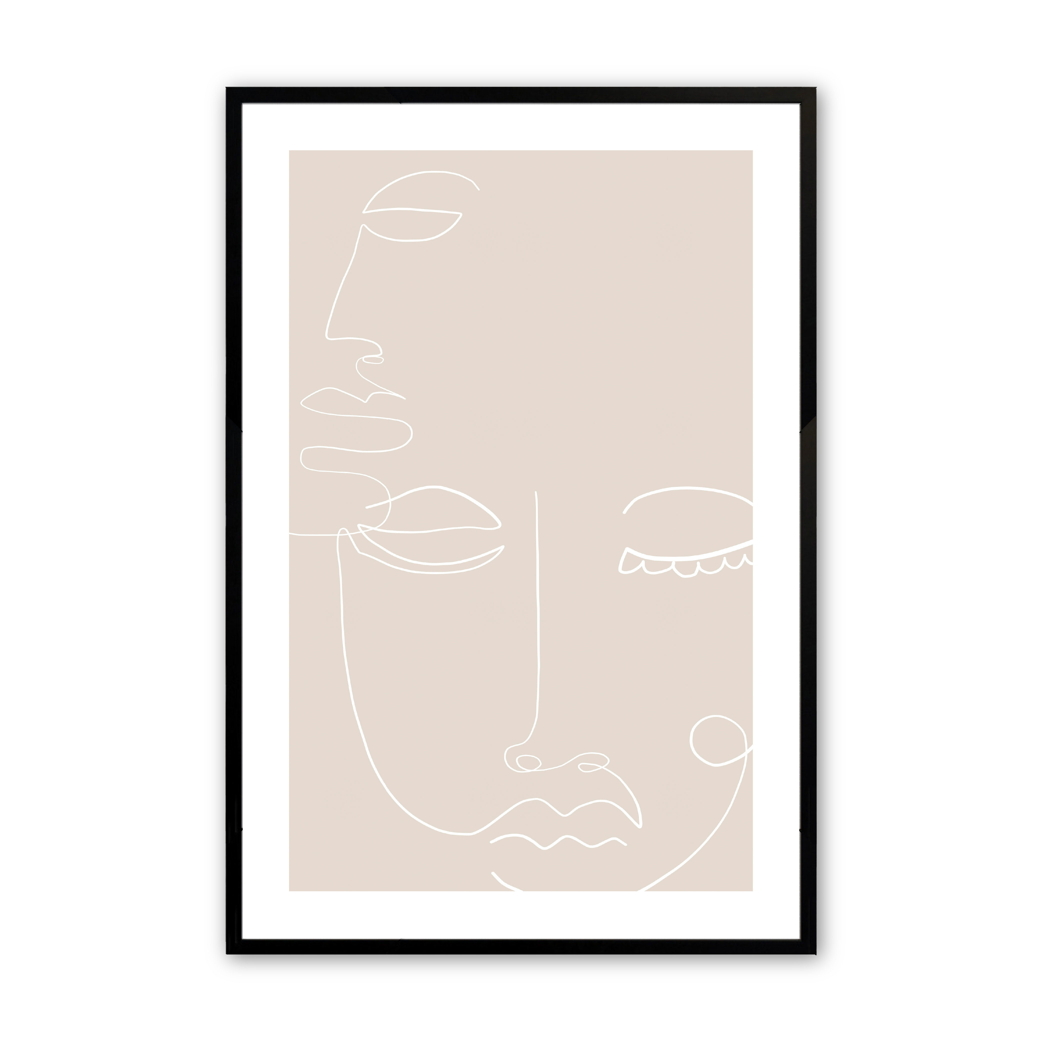 Wrought Studio™ Rickman Face Fusion L Framed On Paper by Design ...