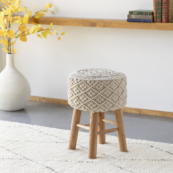 The Twillery Co.® Morven Solid Wood Decorative Stool & Reviews | Wayfair