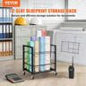 Inbox Zero Mobile Blueprint Storage Rack With Wheels, 12-Slot Metal ...
