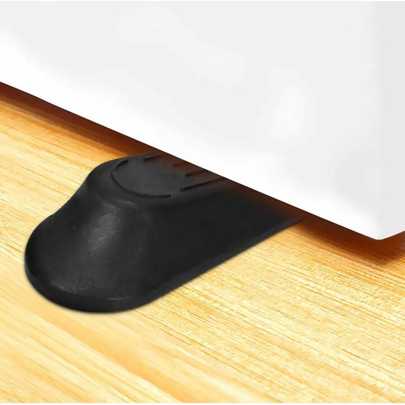 Home Mart Goods 2 Pack Black Door Stopper For Carpet Tile Concrete Wood ...