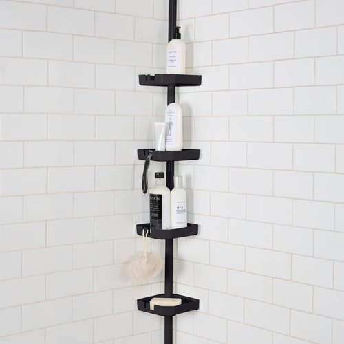 Rebrilliant Pyron Tension Pole Shower Caddy & Reviews | Wayfair
