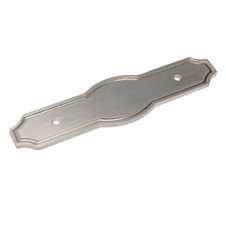 D. Lawless Hardware 3" Pryce Pull Back Plate Satin Nickel | Wayfair