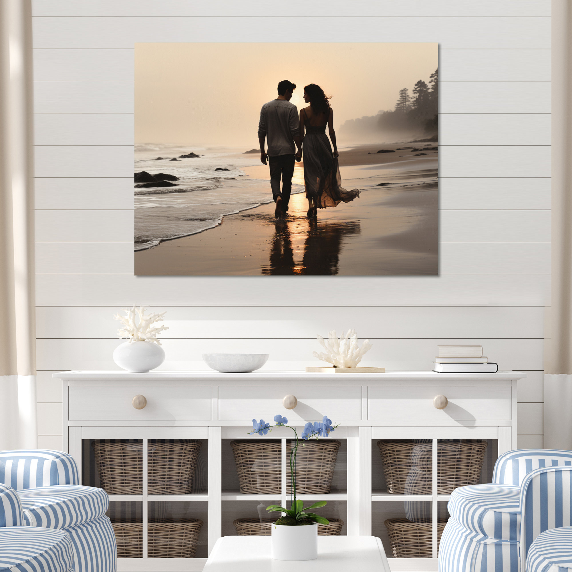 Dovecove Beach Photo Loves IV - Nautical & Beach Canvas Art Print | Wayfair