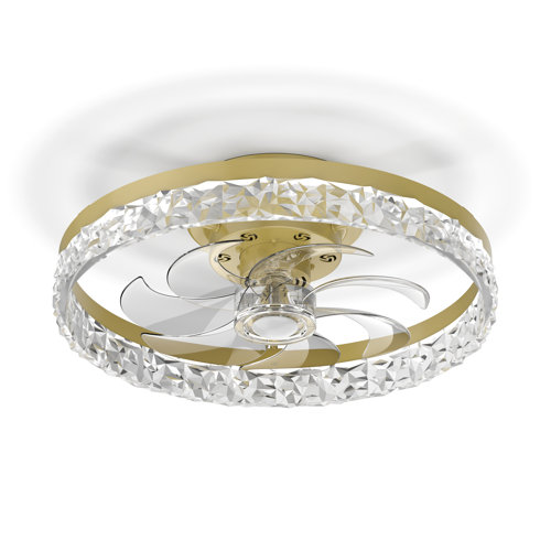 Brass Ceiling Fans With Lights You'll Love | Wayfair