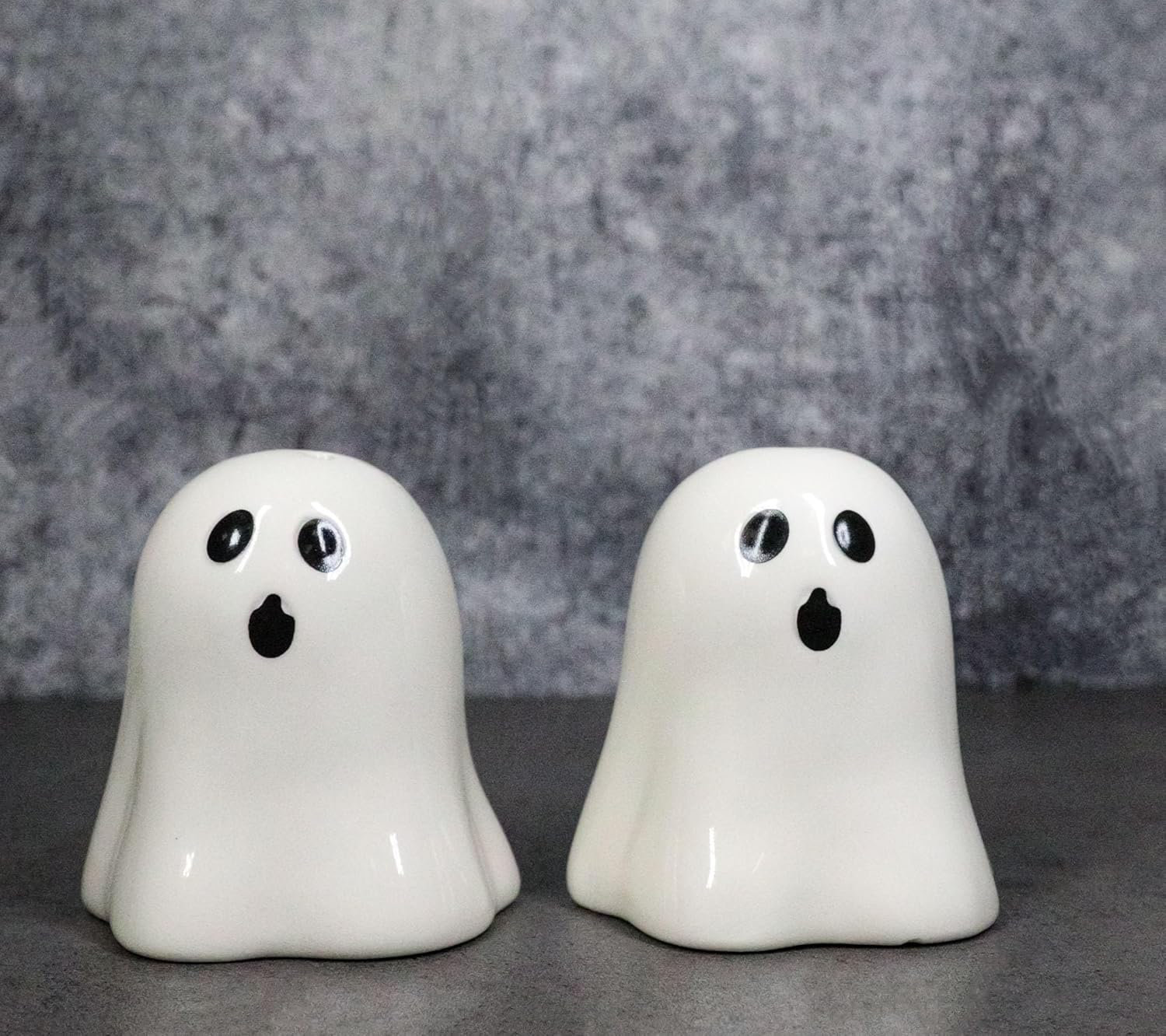 The Holiday Aisle® Halloween Gothic Spooky White Cloaked Ghosts Ceramic ...