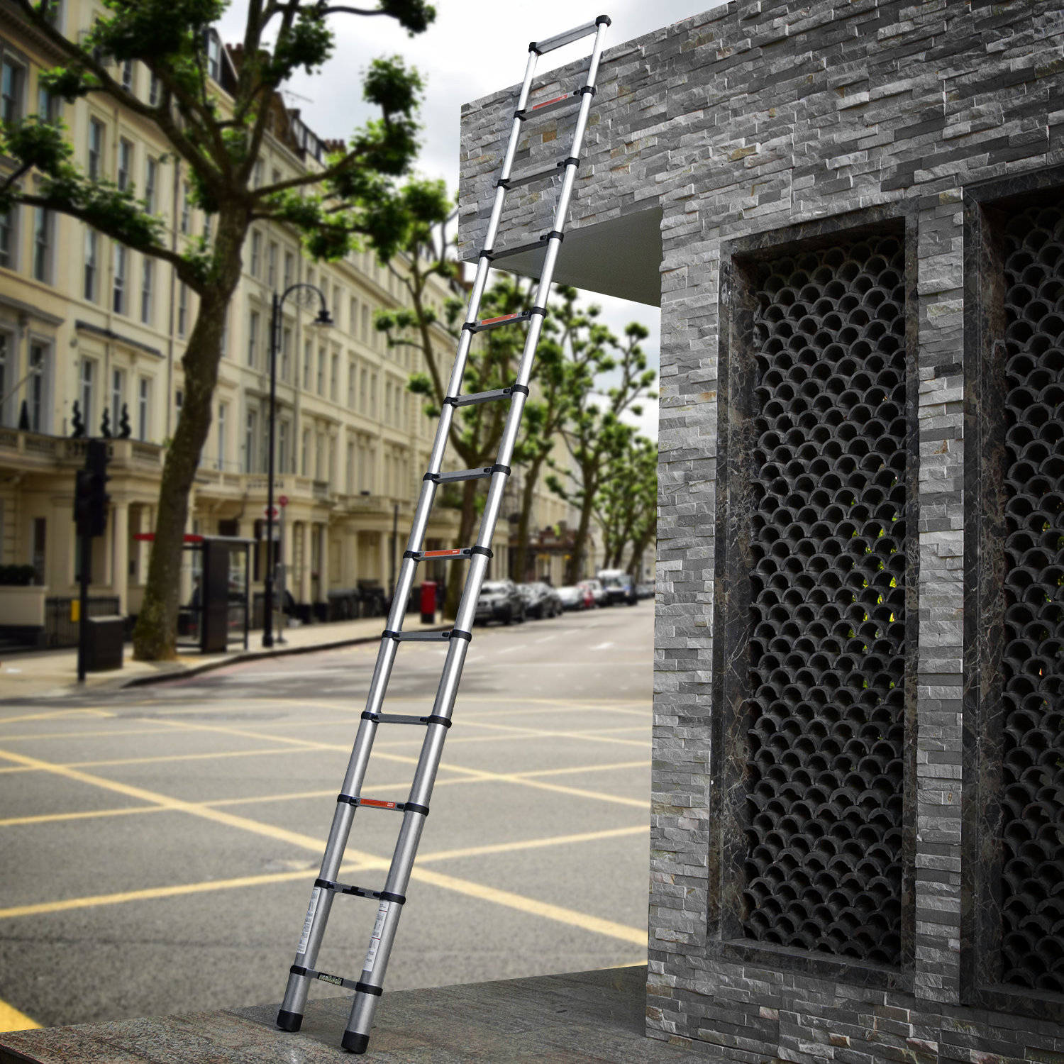 WFX Utility™ Jacksonview 12.5Ft Aluminum Extension Ladder, 331lbs Load ...