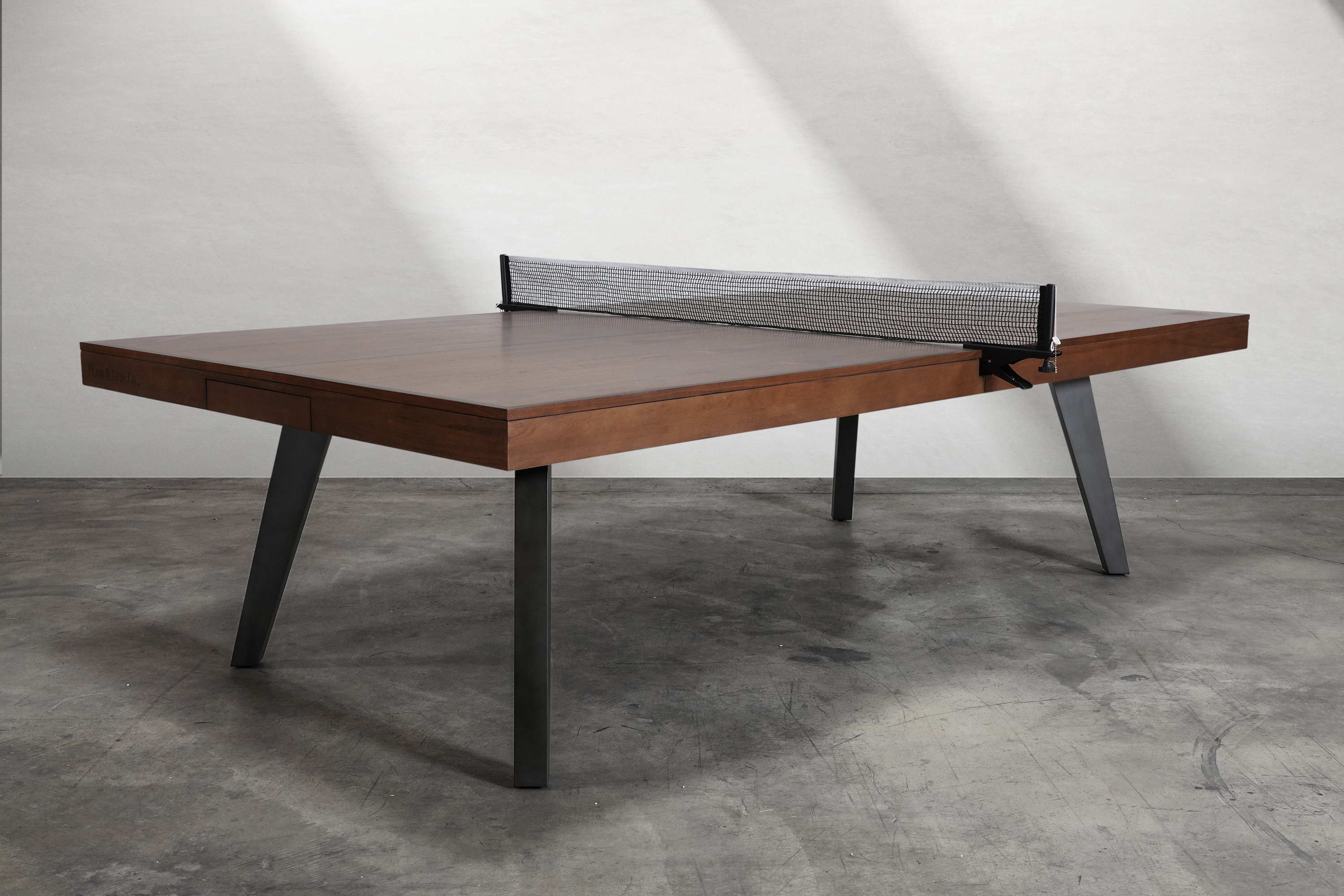 Plank & Hide Harper Table Tennis Table with Storage Drawer | Wayfair