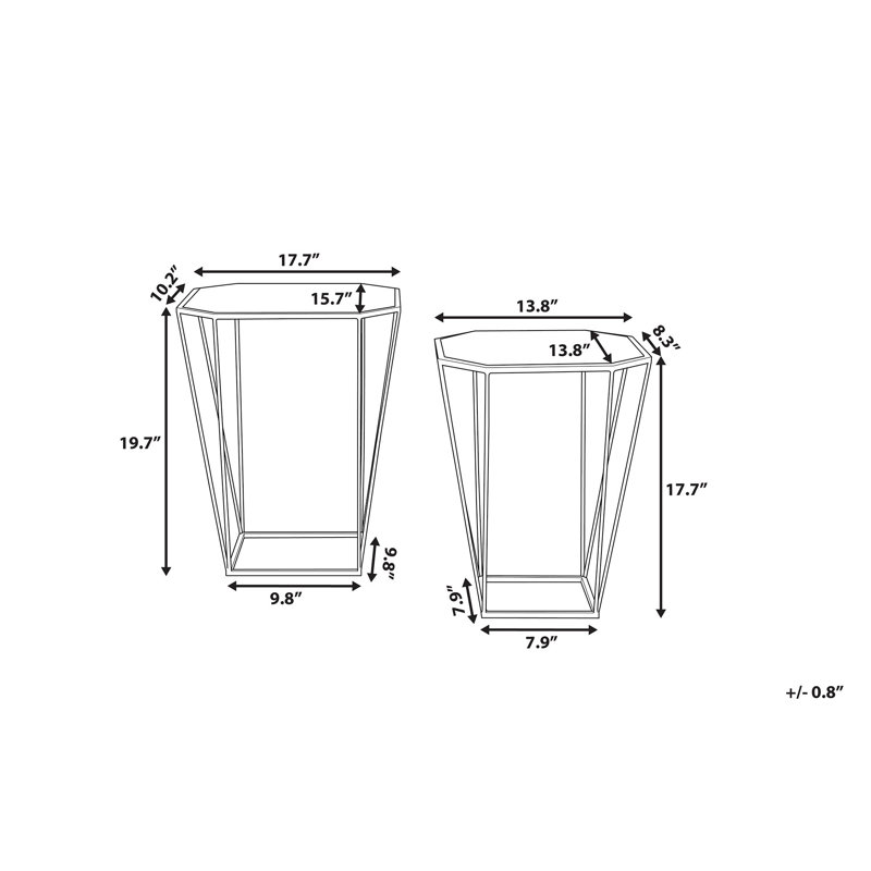 Fairmont Park Darley Dale 2 Piece Nest of Tables | Wayfair.co.uk