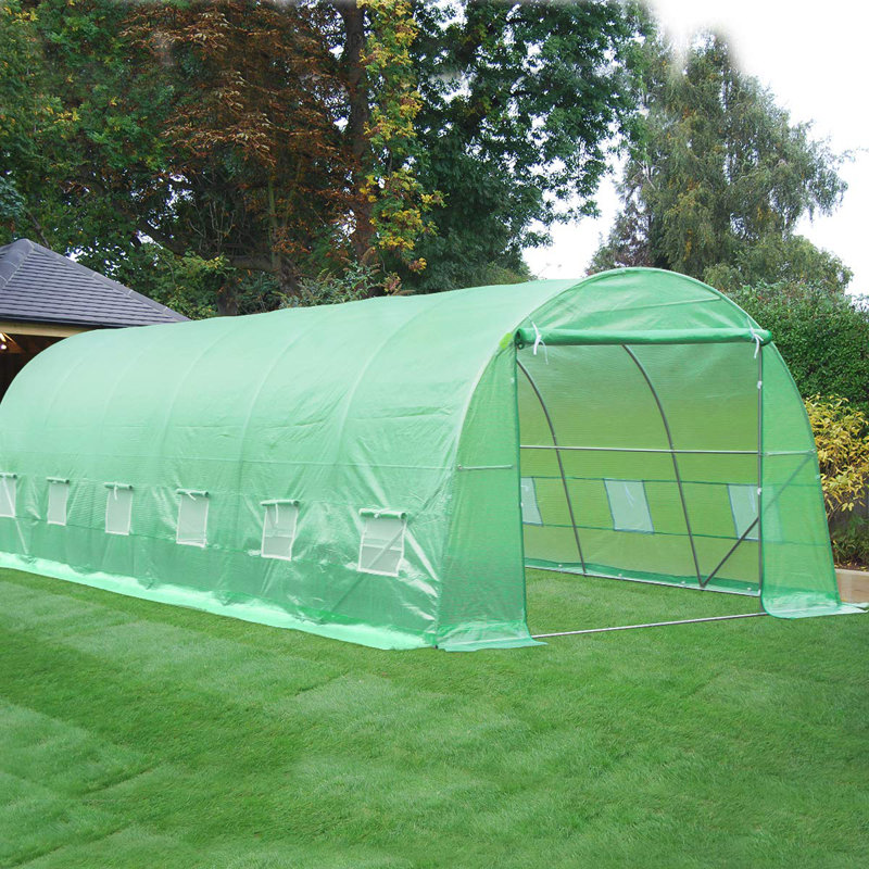 EROMMY 26' x 10' x 7' Walk-In Greenhouse Tunnel, Large Gardening Plant ...