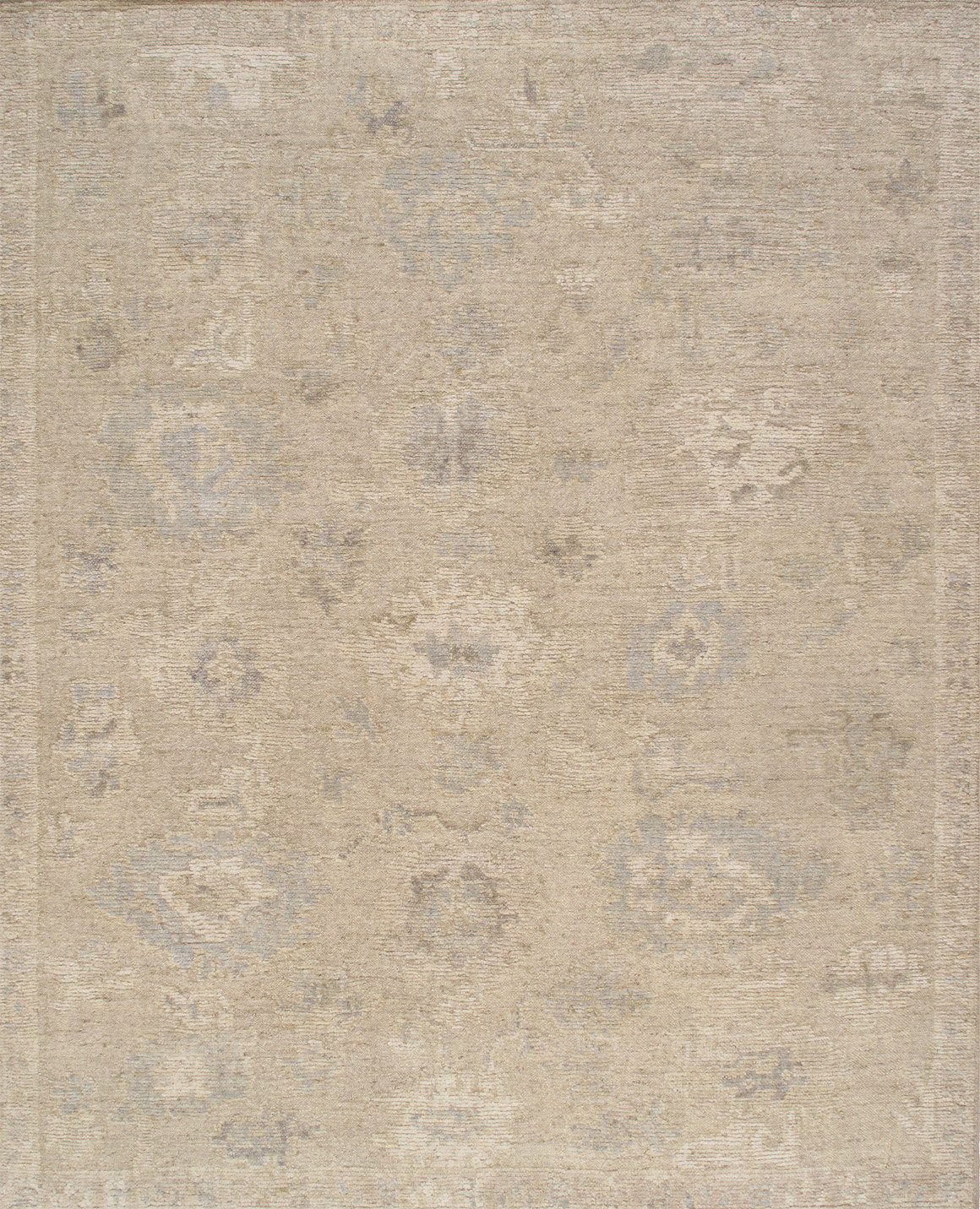 Pasargad Oushak Hand-Knotted Cream Wool Area Rug | Wayfair