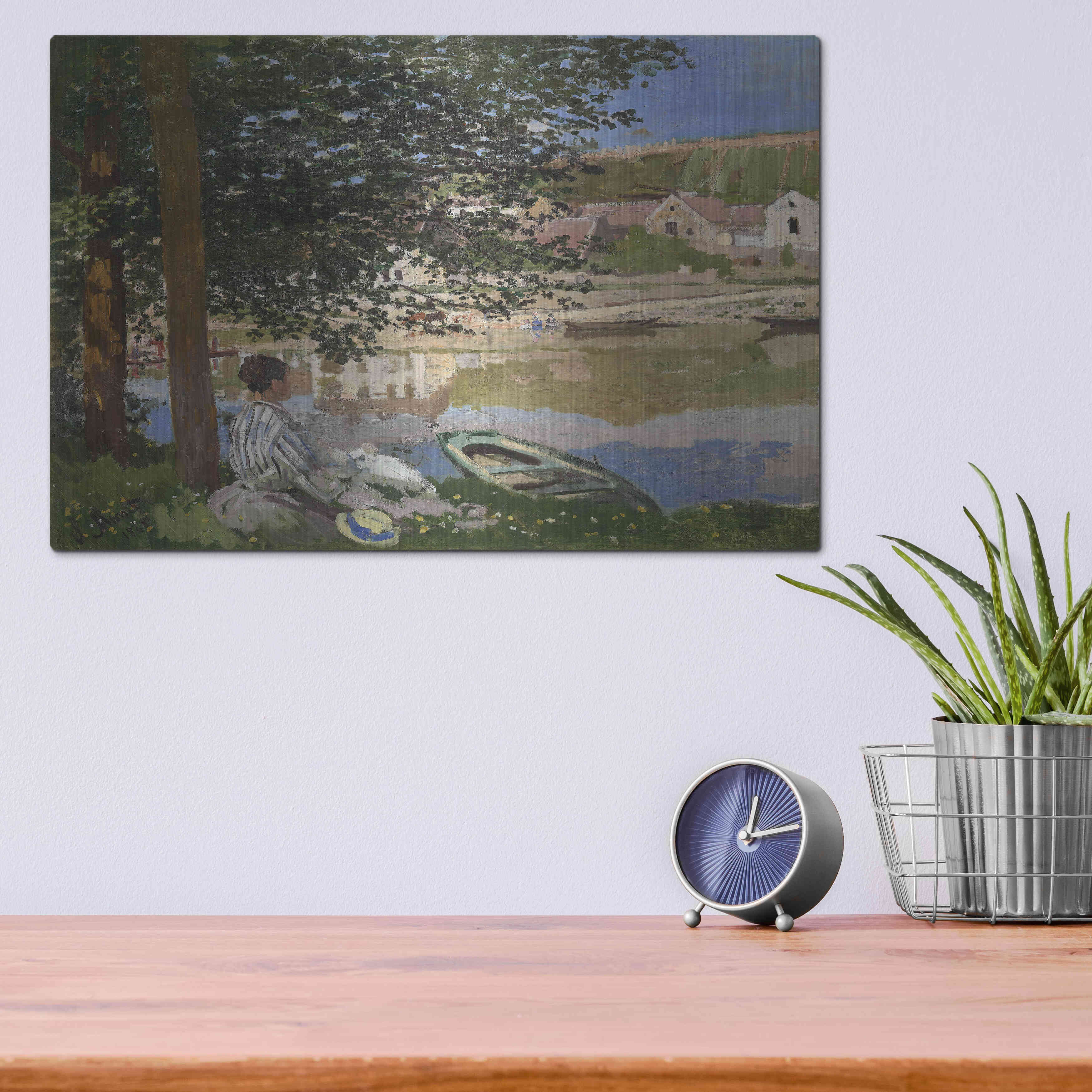 August Grove® On The Bank Of The Seine, Bennecourt' by Claude Monet ...