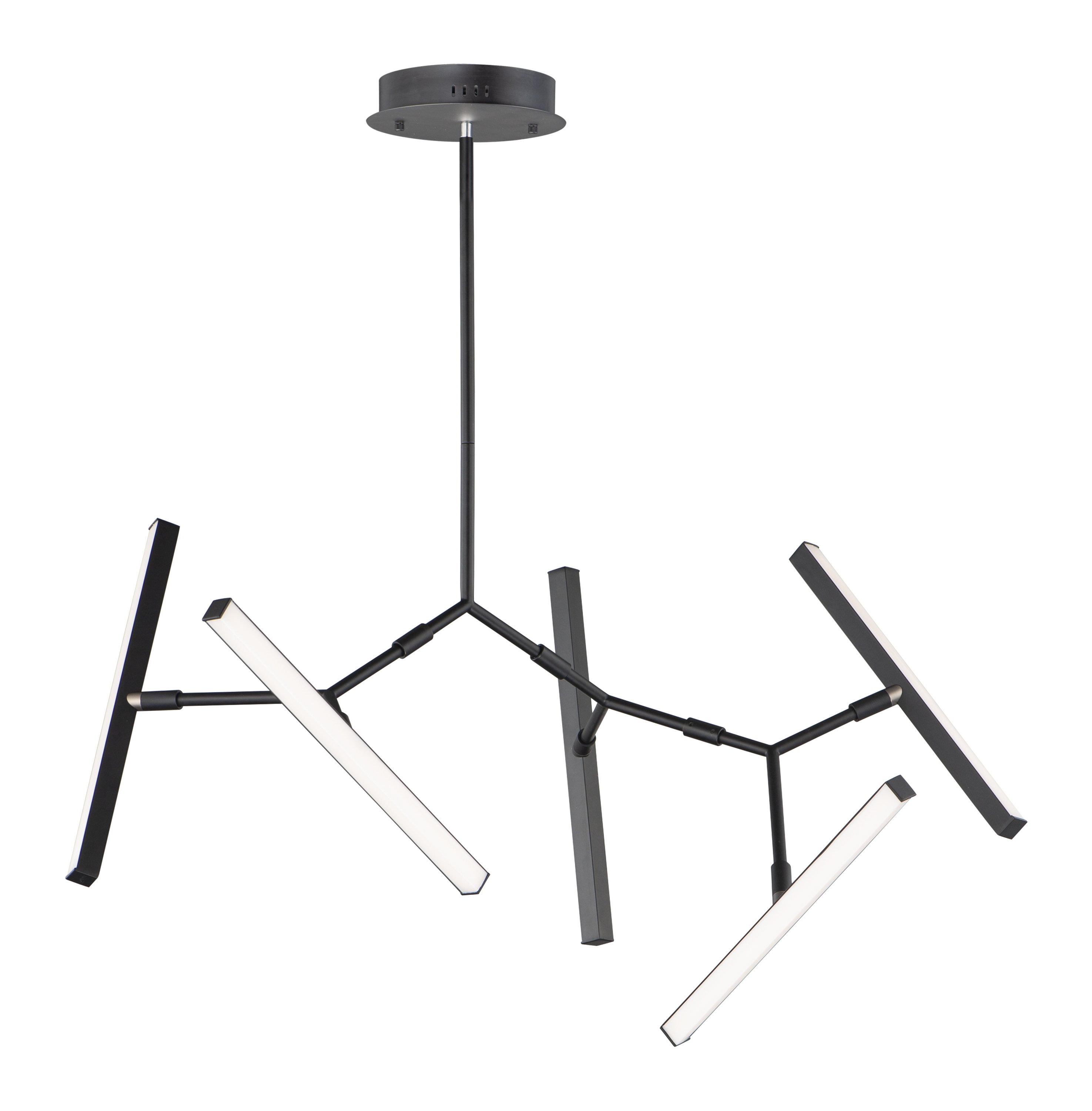 Wrought Studio™ Beena 5 - Light Black Pendant | Wayfair