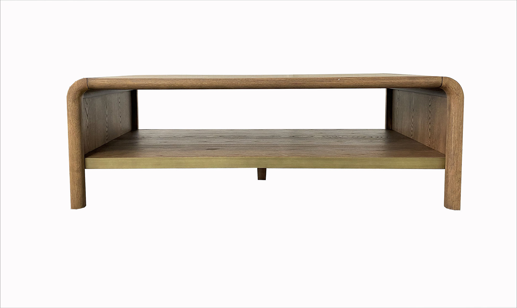 Gracie Oaks Waterfall Cocktail Table - Latte | Wayfair